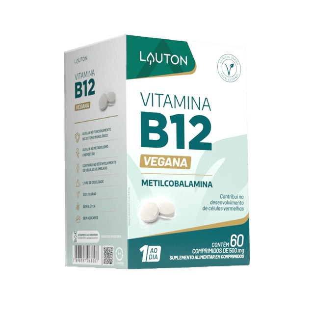 Vitamina B12 (Metilcobalamina) 9,94mcg - 60 Comprimidos | Lauton ...