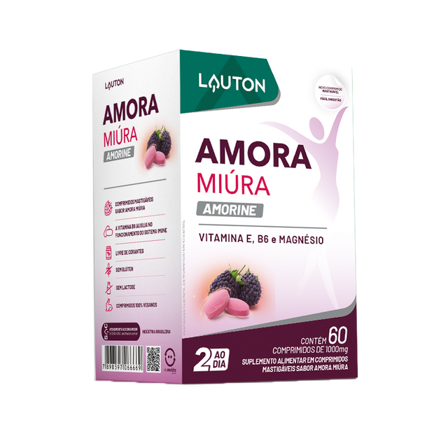 Amora Miúra Amorine - 60 comprimidos mastigáveis | Lauton – Lauton ...